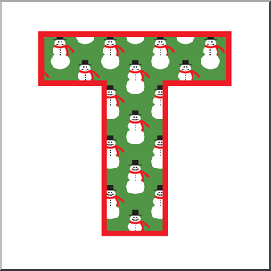 Clip Art: Alphabet Set 03: T Upper Case Color – Abcteach
