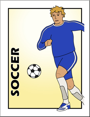 Clip Art: People: Sports Officials: Soccer Referee Male B&W – Abcteach