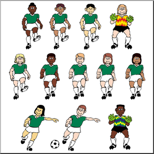 Clip Art Soccer Team