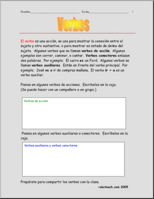 Verbos/Verbs – Page 6 – Abcteach