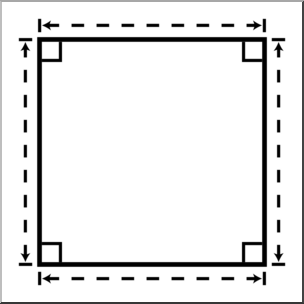 Clip Art: Shapes: Square Geometry B&W – Abcteach