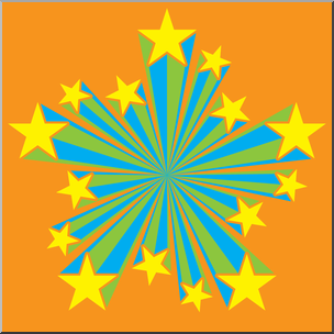 Clip Art: Starburst 02 Color 01C – Abcteach