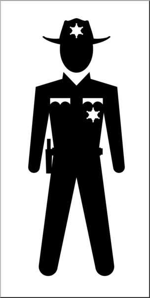 Clip Art: People: State Trooper Male Color – Abcteach