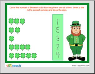 Common Core: Counting in Sequence – Shamrock Theme (kdg) – Abcteach
