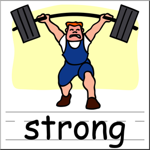 Clip Art: Basic Words: Strong Color Labeled – Abcteach