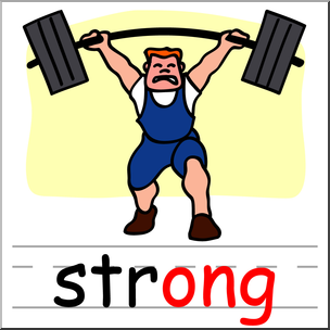 Clip Art: Basic Words: -ong Phonics: Strong Color – Abcteach