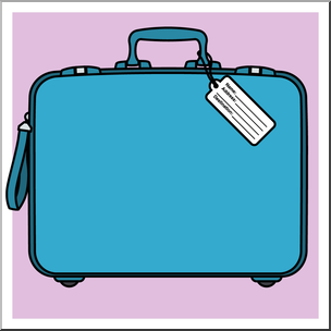 Clip Art: Suitcase Color – Abcteach