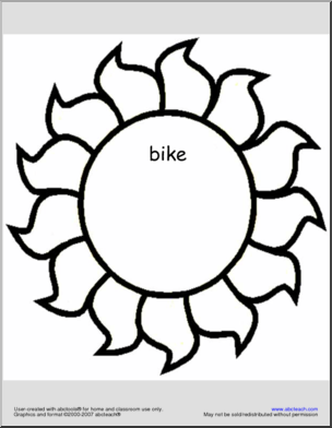 Shapebook: Summer Words (activities) – Abcteach