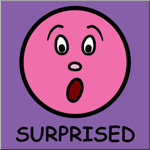 Clip Art: English: Surprised Color – Abcteach