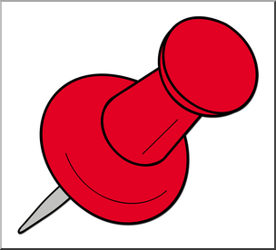 Clip Art: Tack Red Color 2 – Abcteach