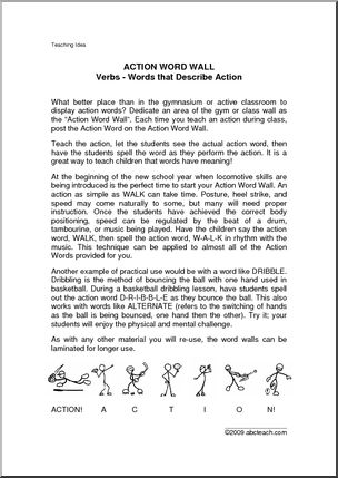 Teaching Idea: Action Words in Sports – Abcteach