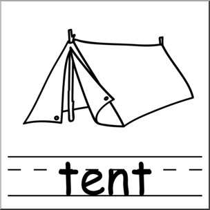 Clip Art: Basic Words: -ent Phonics: Tent Color – Abcteach