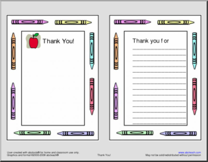 Greeting Card: Thank-you Teacher a Bunch (foldable) (elem) – Abcteach