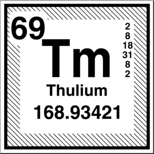 Clip Art: Elements: Terbium Color – Abcteach