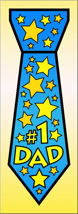 Clip Art: Happy Father’s Day Tie Grayscale – Abcteach