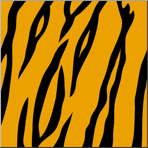 Clip Art: Animal Patterns: Tiger Color – Abcteach