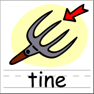 Clip Art: Basic Words: Tine Color Labeled – Abcteach