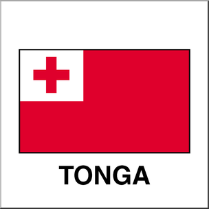 Clip Art: Flags: Tonga Color – Abcteach