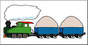 Clip Art: Basic Shapes: Train Color – Abcteach