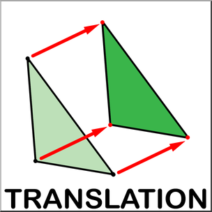 Clip Art: Geometry Illustration: Translation Color – Abcteach