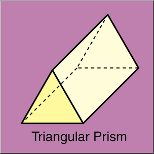 Clip Art: 3D Solids: Tetrahedron Color – Abcteach