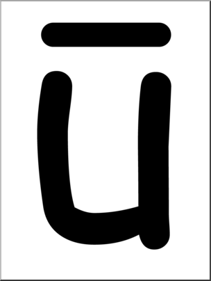 Clip Art: Basic Words: “U” Long Sound Phonics: Universe Color – Abcteach