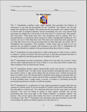Writing Prompt: Checks and Balances response – Abcteach