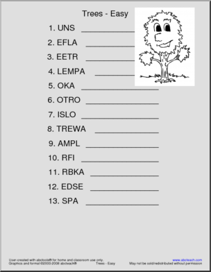 Coloring Page: Evergreen – Abcteach