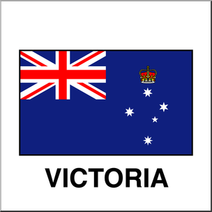 Clip Art: Flags: Victoria Color – Abcteach