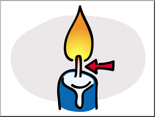 Clip Art: Basic Words: Wick Color Unlabeled – Abcteach