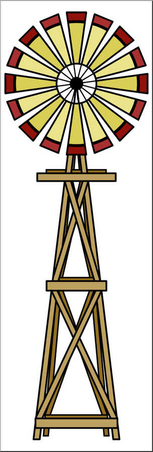 Clip Art: Windmill 1 Color 2 – Abcteach