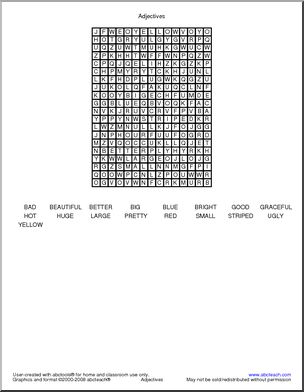Word Search: Personal Character Traits – Abcteach