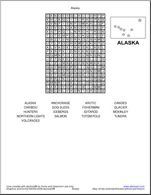 Comprehension: State – Alaska (elementary) – Abcteach