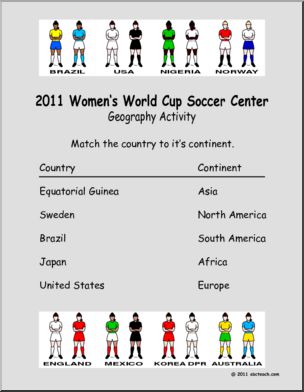Center Sign: World Cup Language Arts – Abcteach