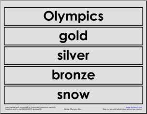 Winter Olympics – Page 2 – Abcteach