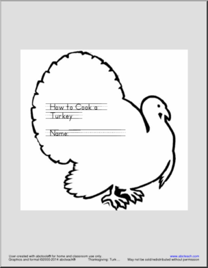 Shapebook: How to Cook a Turkey (elem) – Abcteach