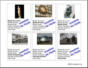 French: Jeu des Sept Familles–thÃ‹me: les musÃˆes de Paris – Abcteach