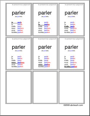 French: Jeu des Sept Familles : verbe Â´venirÂª au subjonctif – Abcteach