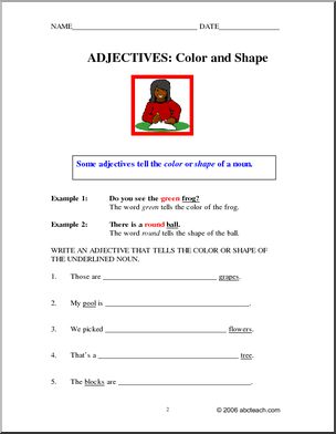 Word Wall: Adjectives – Abcteach