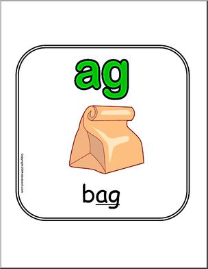 Word Family – AG Sign – Abcteach