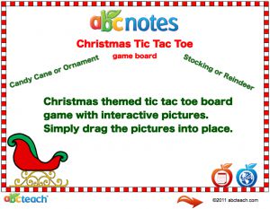 Interactive: Flipchart: Christmas: Games: Tic Tac Toe – Abcteach