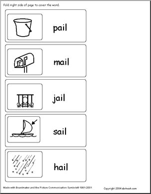 Word Family – ail words Flashcards – Abcteach