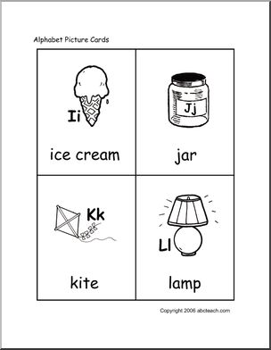 Flashcards: Alphabet Pictures (long initial vowel) – Abcteach