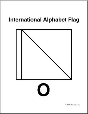 Clip Art: Flags: Alphabet Flag L (coloring page) – Abcteach
