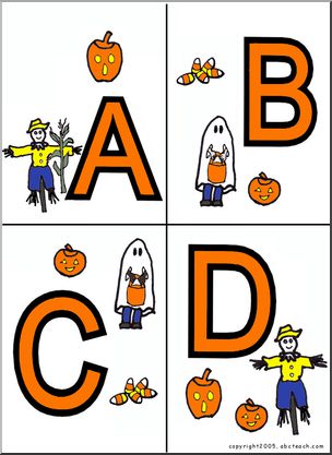 Halloween Letters – Abcteach