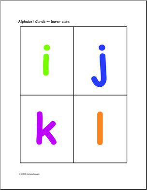 Flashcards: Alphabet (lowercase, color) – Abcteach