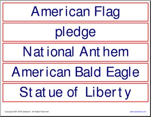 Memory Game: U.S. Symbols and Traditions (color) – Abcteach