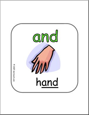 Word Families set 4 (color) Small Signs – Abcteach