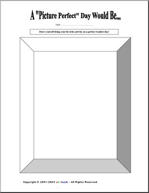 Drawing: A Picture Perfect Day (primary/elem) – Abcteach