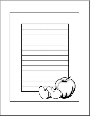 Border Paper: Apple (primary/elem) – Abcteach